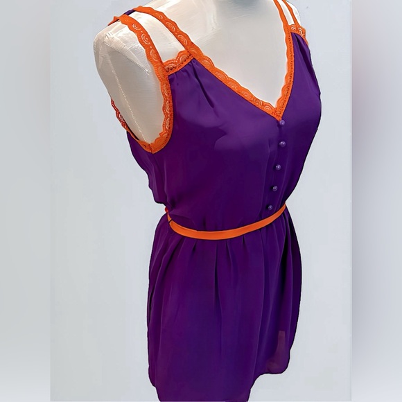 Fashion Spy Varsity | Dresses | Vintage Clemson Tigers Chiffon Mini ...
